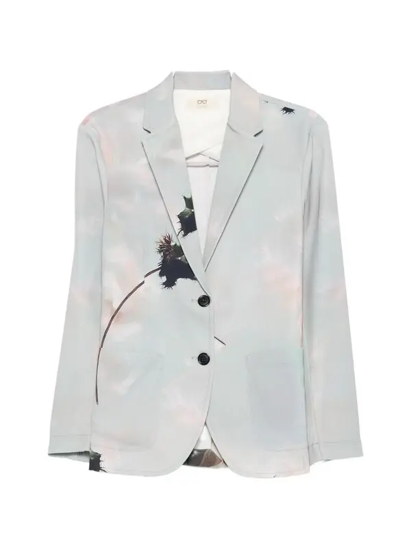 SISSIOTTOSTYLE Printed Single-breasted Blazer