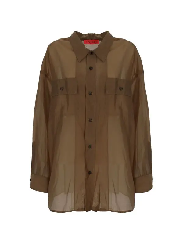 THE LATEST Long Sleeve Shirt - Brown