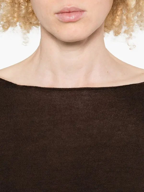 BEYOU Cashmere And Cotton Blend Sweater - Brown