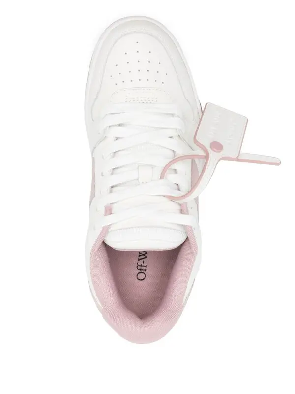 Off-White Out Of Office Leather Sneakers - Pink