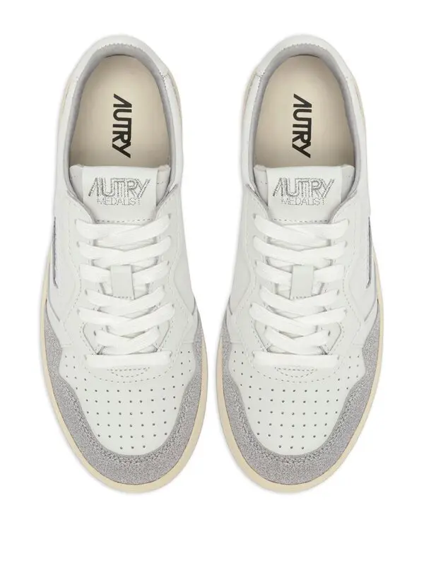 AUTRY Medalist Low Leather Sneakers - Grey