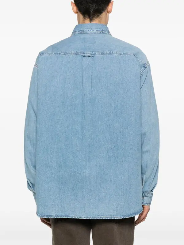 Carhartt Work In Progress Denim Cotton Shirt - Blue