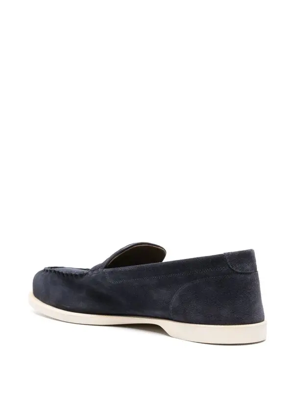 John Lobb Pace Suede Leather Loafers
