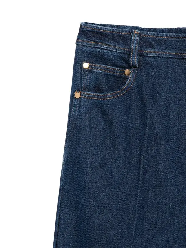 FORTE_FORTE High-waisted Denim Jeans - Blue