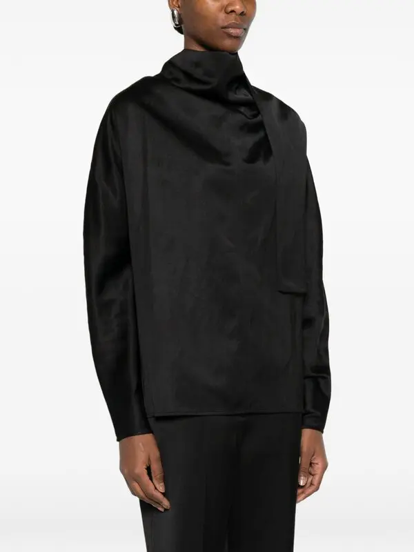 TOTEME Long Sleeves Blouse - Black