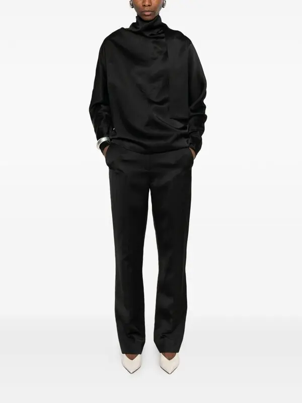 TOTEME Long Sleeves Blouse - Black