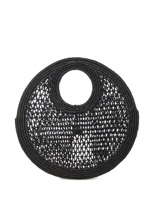 Jacquemus Le Petit Rond Spiaggia Handbag - Black