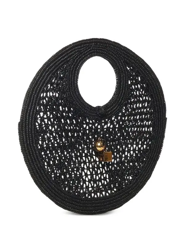 Jacquemus Le Petit Rond Spiaggia Handbag - Black