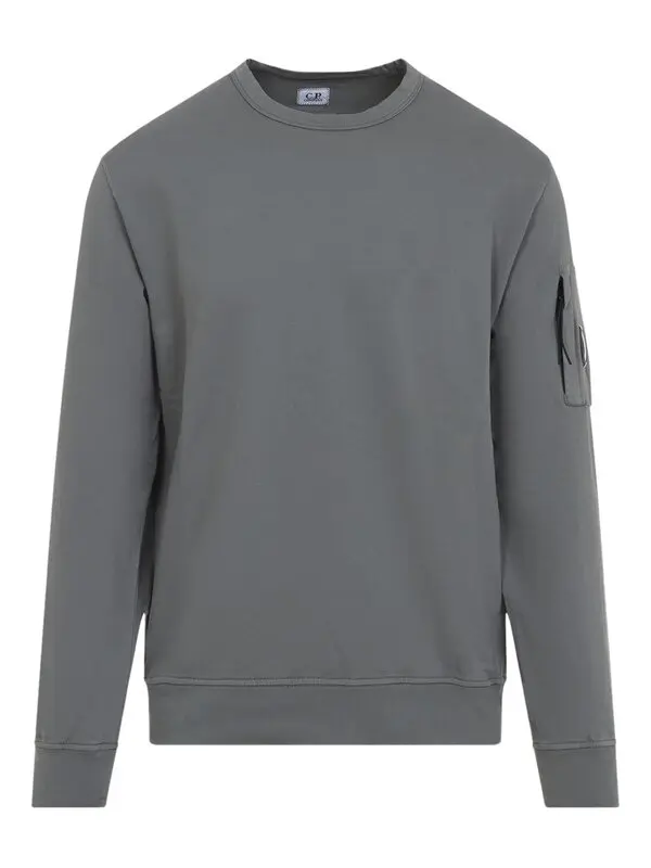 C.P. COMPANY Cotton Crewneck Sweatshirt - Grey