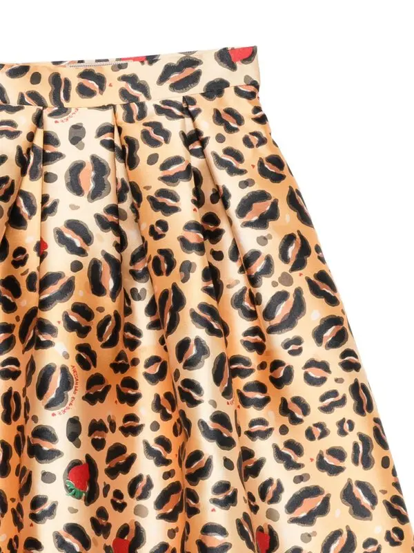 ALESSANDRO ENRIQUEZ Printed Midi A-line Skirt