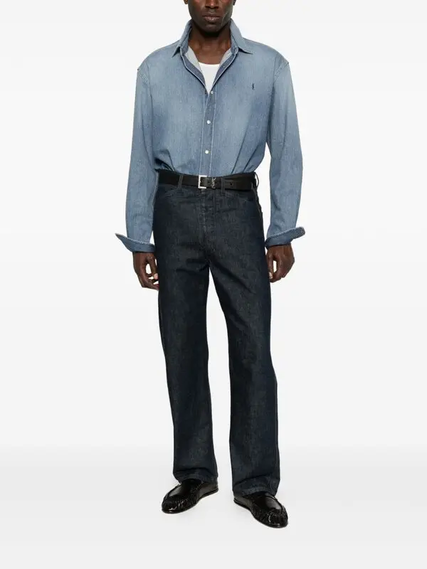 Saint Laurent Denim Cotton Shirt - Blue