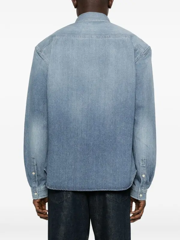 Saint Laurent Denim Cotton Shirt - Blue