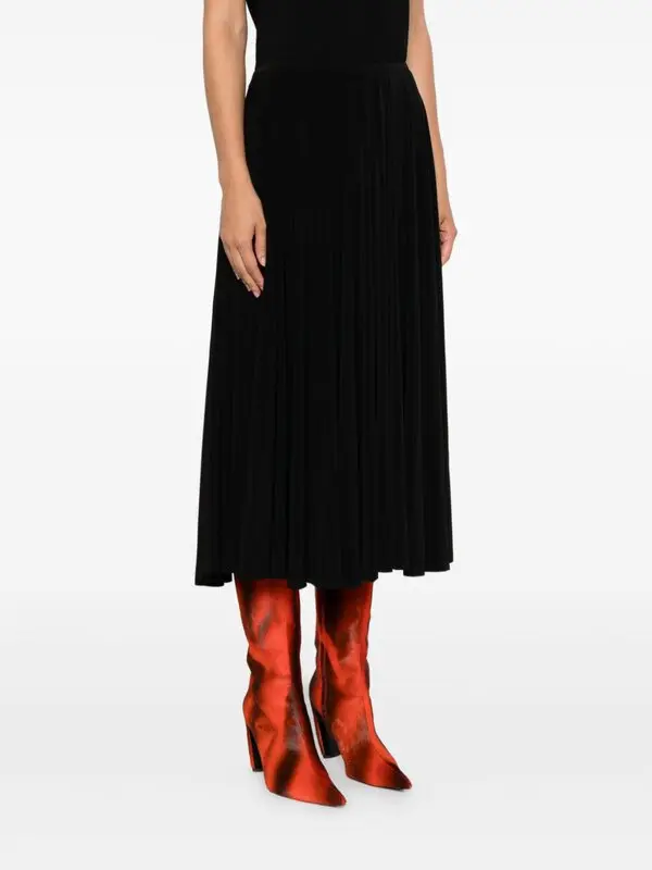 Norma Kamali Flared Midi Skirt