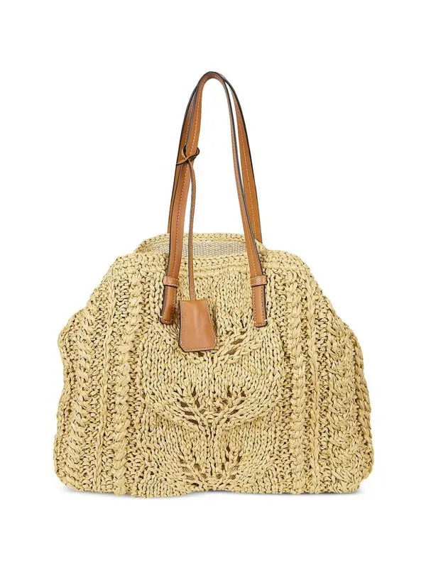 Ermanno Scervino Raffia Tote Bag - Beige