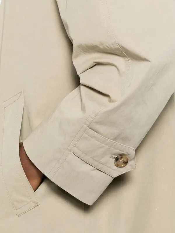 DUNST Cotton-blend Coat - Kaki
