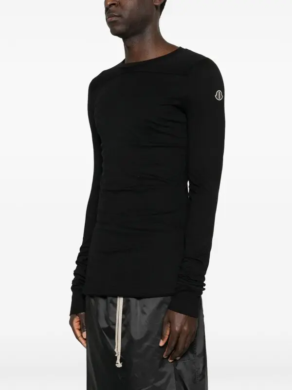 Moncler Cotton Crewneck Sweater - Black