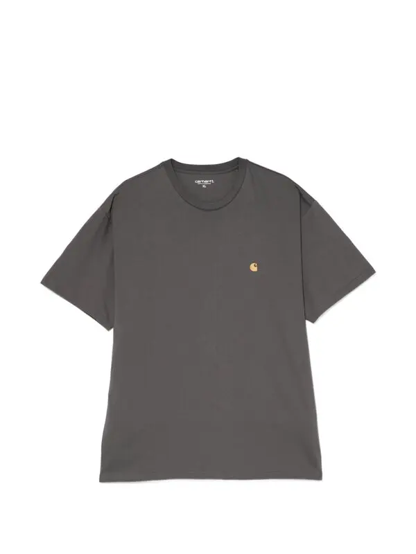 Carhartt Work In Progress Logo Cotton Polo Shirt - Grey