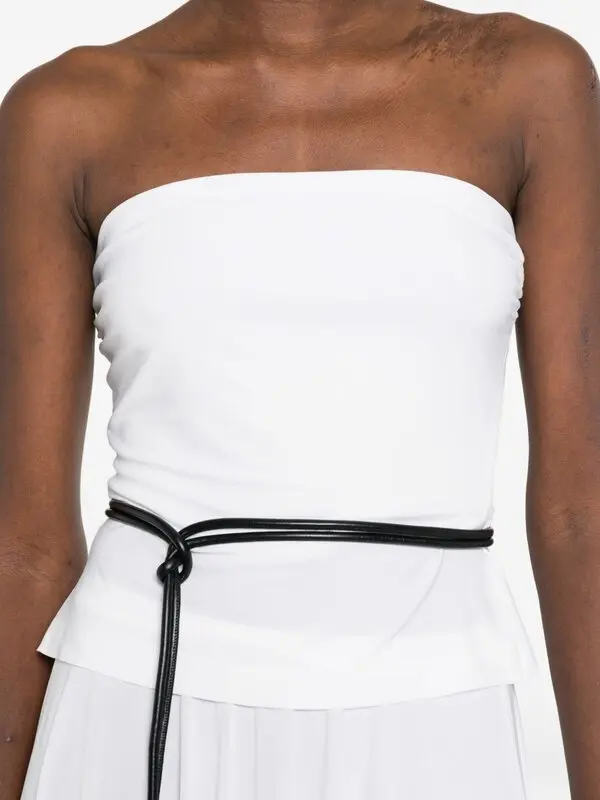 Norma Kamali Strapless Top - White