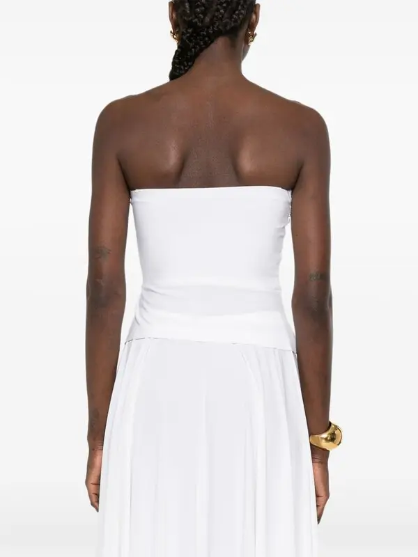 Norma Kamali Strapless Top - White