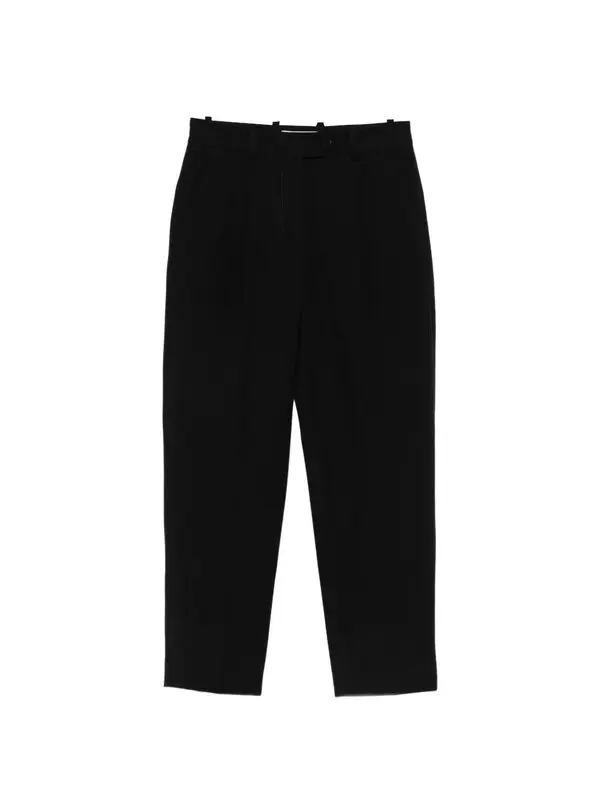 CIRCOLO 1901 Cotton Cropped Trousers - Black