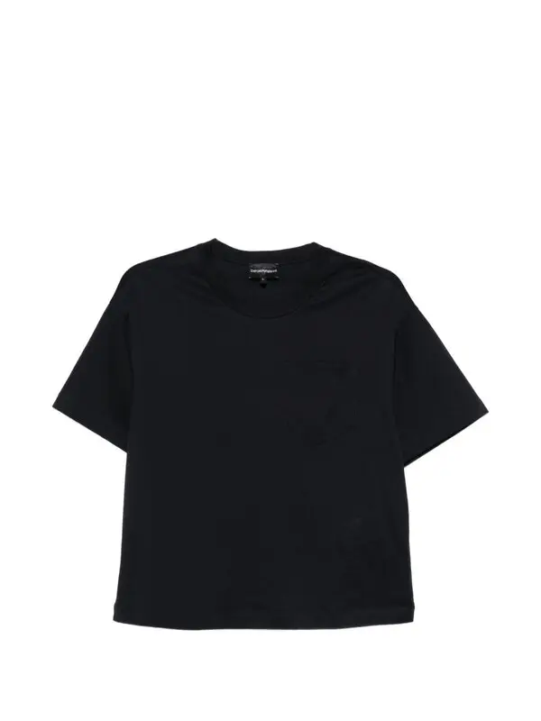 Emporio Armani Logo Cotton T-shirt - Blue