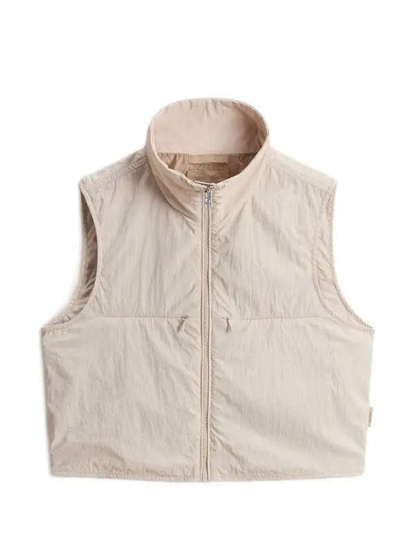 Woolrich Nylon Zipped Vest - Beige