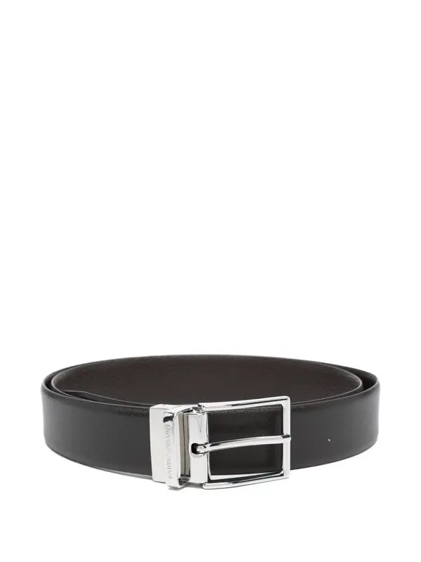 Emporio Armani Leather Belt - Brown