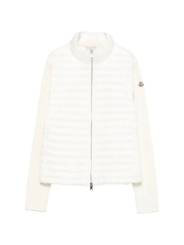 Moncler Padded Cardigan - White