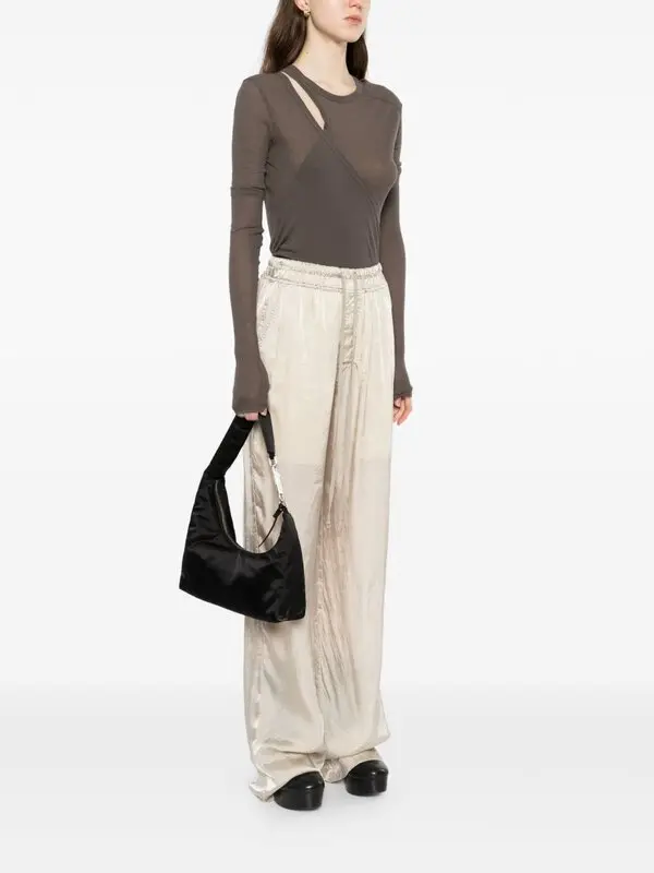 Rick Owens Gemini Small Leather Shoulder Bag - Black