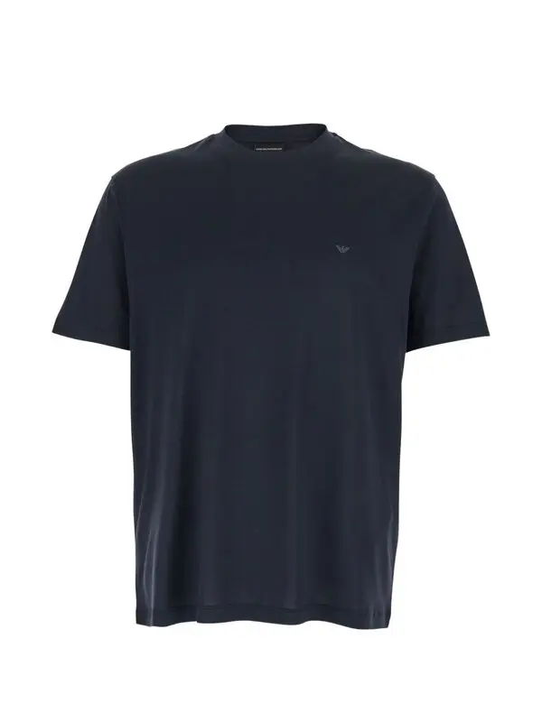 Emporio Armani Logo T Shirt - Blue