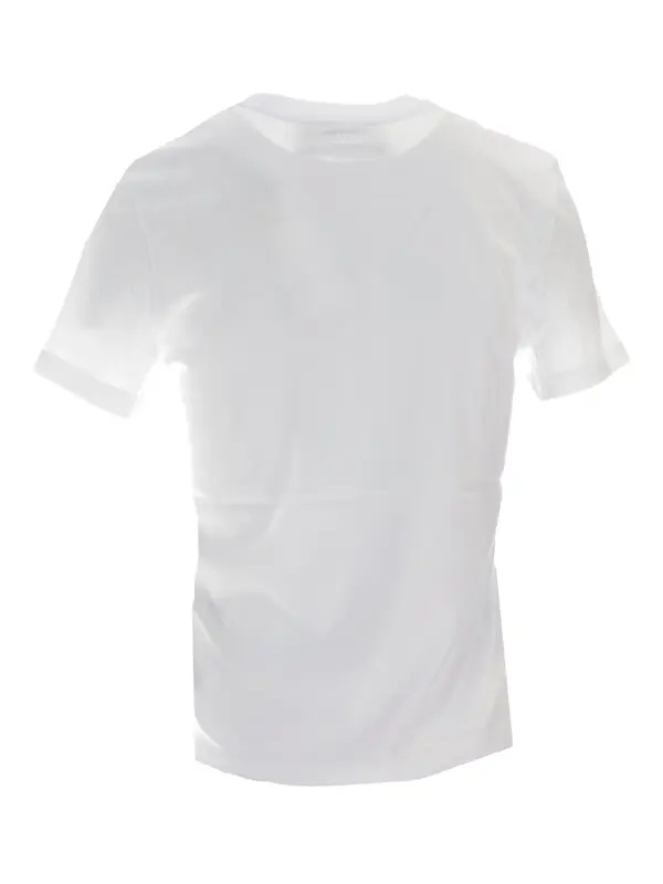 AMI Paris De Coeur Contrast Cropped T-shirt - Blanc