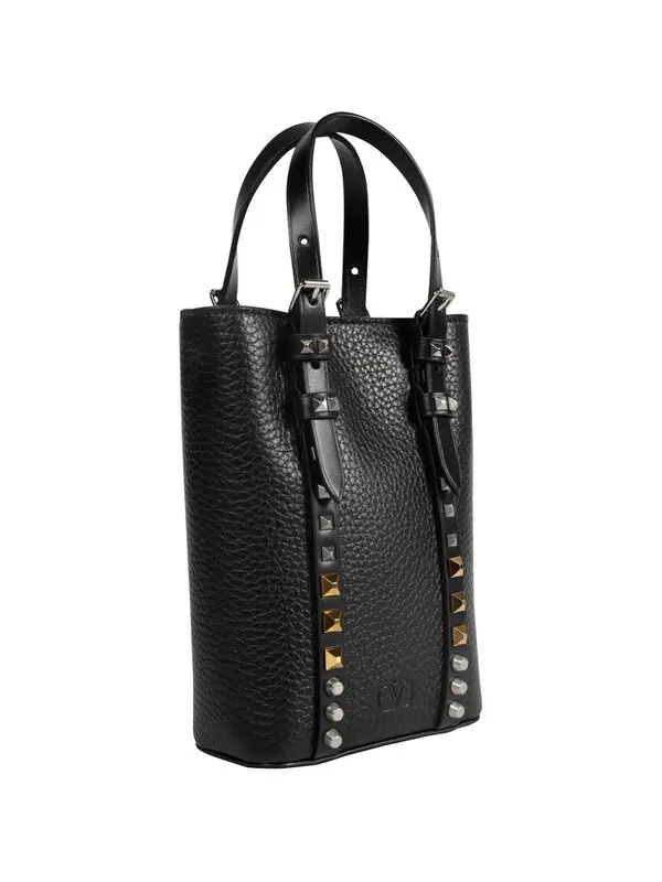 Valentino Garavani Rockstud Leather Mini Bag - Black