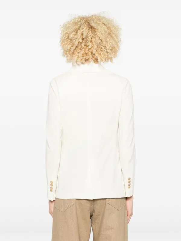 CIRCOLO 1901 Cotton Double-breasted Jacket - White