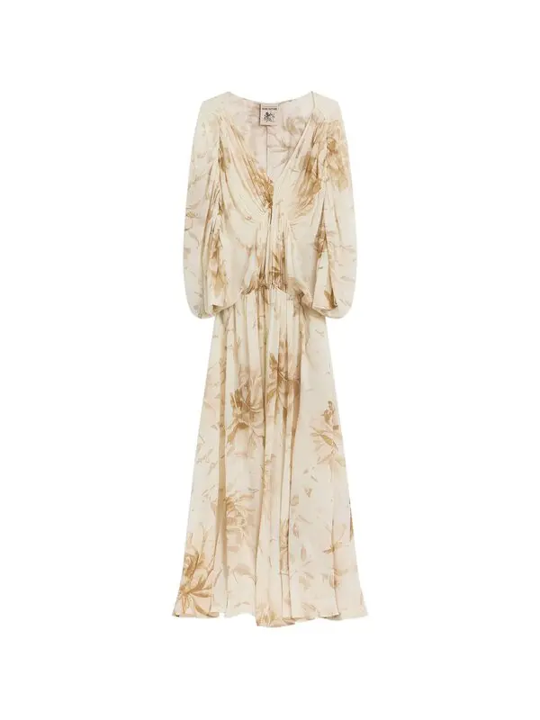SEMICOUTURE Veronica Long Dress - Beige