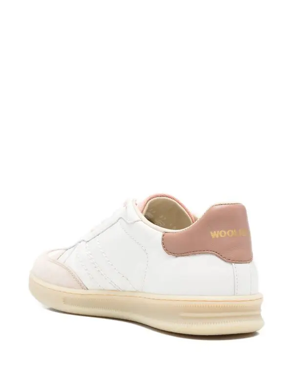 Woolrich Double U Leather Sneakers - Pink