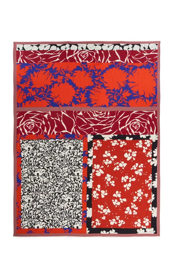 Dries Van Noten Oversized Twill Scarf - Print