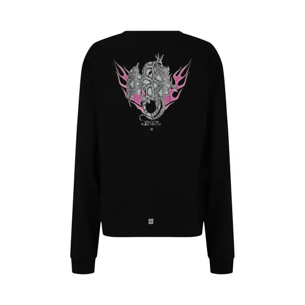Givenchy Flame Graphic Long-sleeve T-shirt