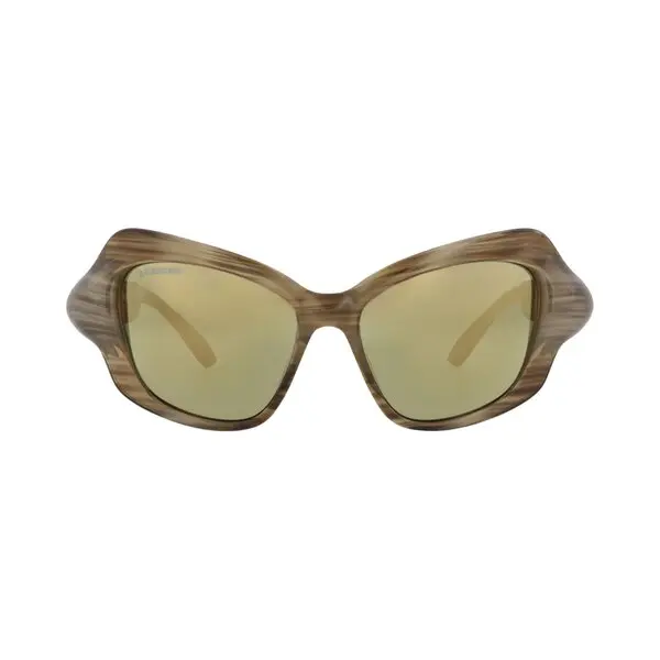Balenciaga Cat Eye-frame Bio Injection Sunglasses - Brown