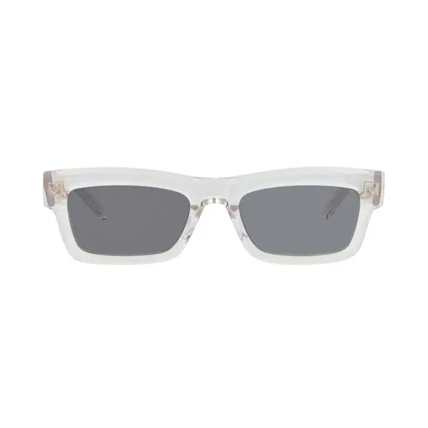 Valentino Garavani Square-frame Acetate Sunglasses 'crystal/grey - White