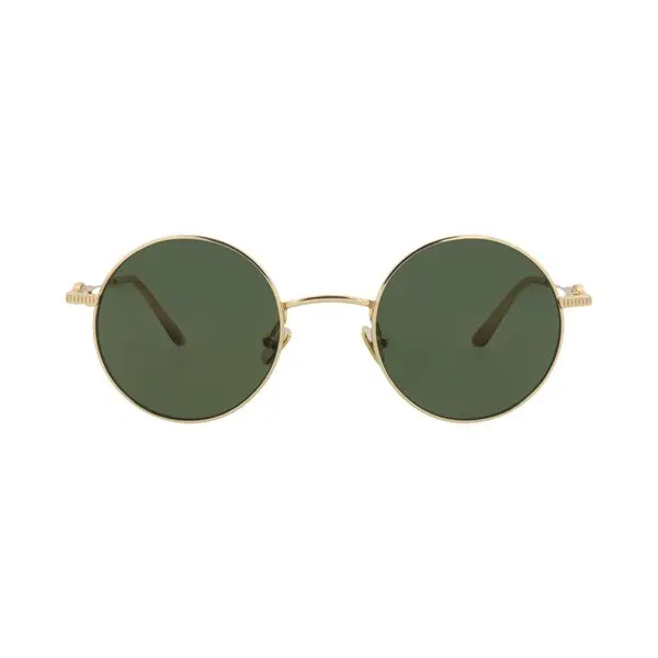 Valentino Garavani Round-frame Metal Sunglasses /green - Gold