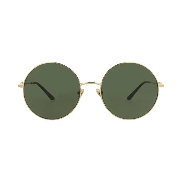 Valentino Garavani Round-frame Acetate Sunglasses /green - Gold