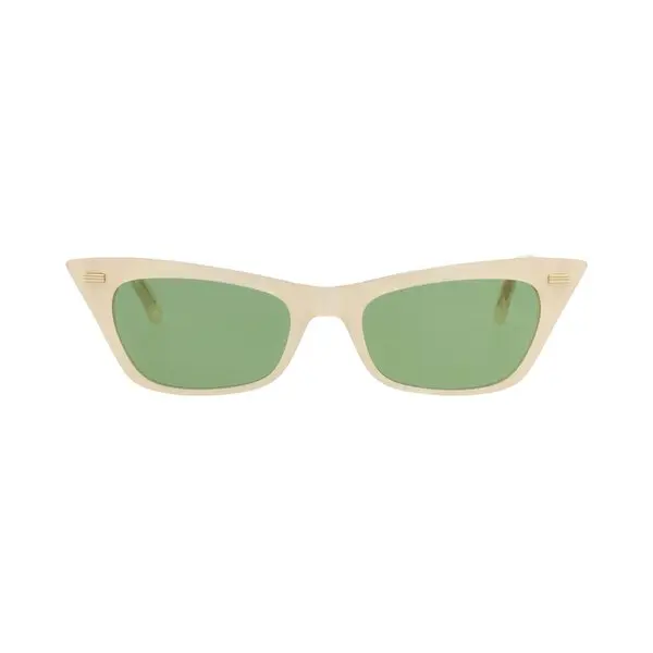 Valentino Garavani Cat Eye-frame Metal Sunglasses 'pearl/green - White
