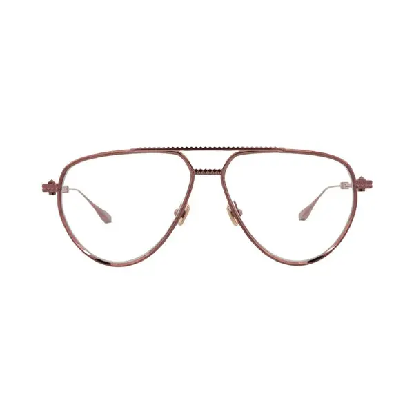 Valentino Garavani Aviator Metal Optical Frames - Brown