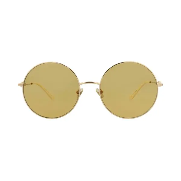 Valentino Garavani Round-frame Metal Sunglasses /amber - Gold