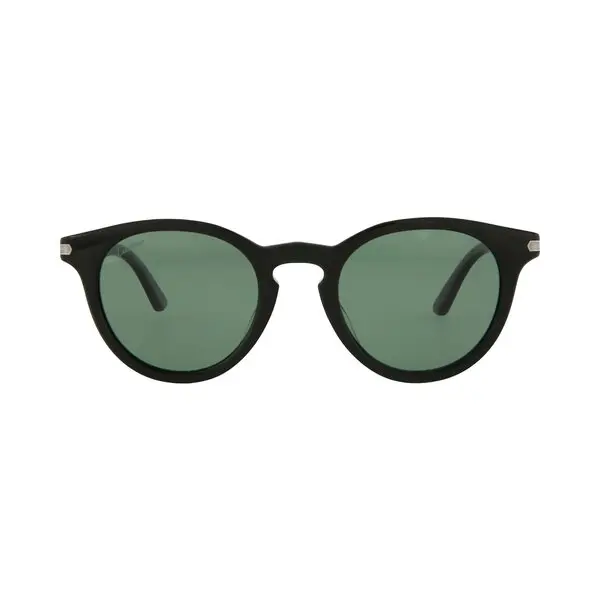 CARTIER C De Round-frame Sunglasses - Black