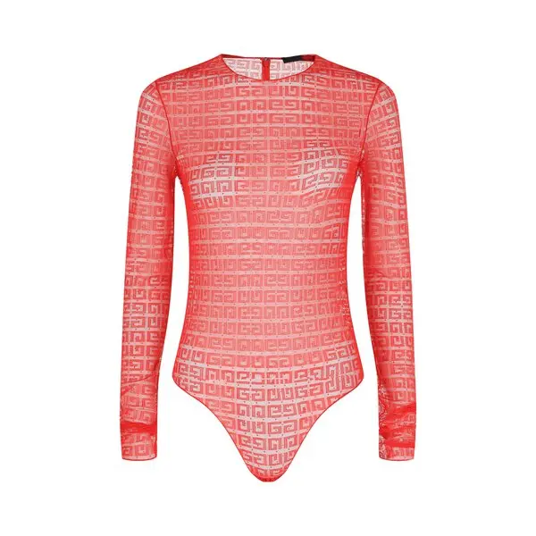 Givenchy 4g Lace Bodysuit - Red