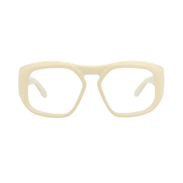 Valentino Garavani Square Acetate Optical Frames - Cream