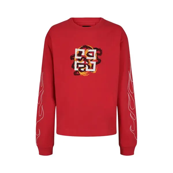 Givenchy Boxy Fit 4g Dragon Long-sleeve T-shirt