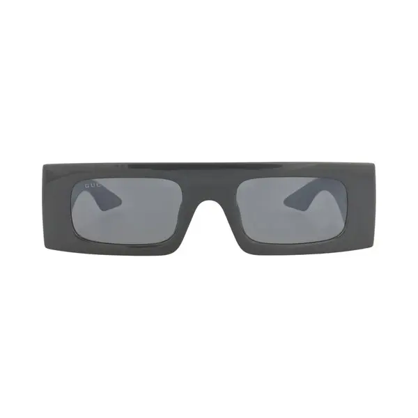 Gucci Shield-frame Injection Sunglasses - Grey