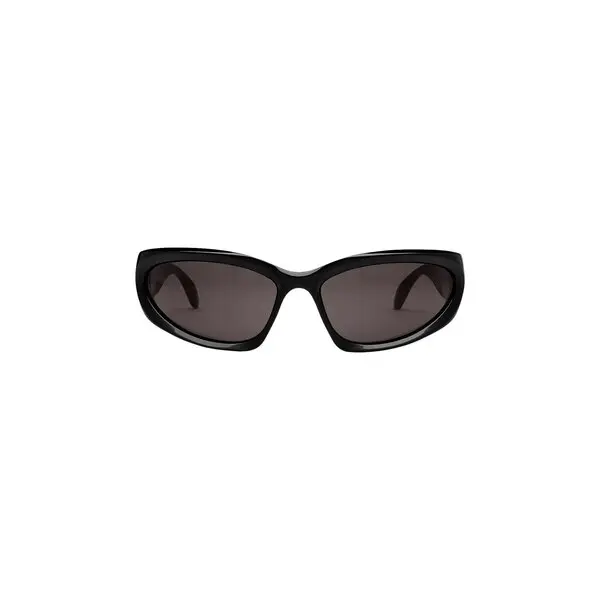 Balenciaga Swift Oval Sunglasses - Black
